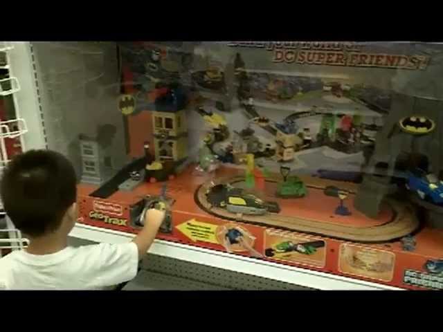 GeoTrax Batman Train Display Fisher Price | That Helpful Dad